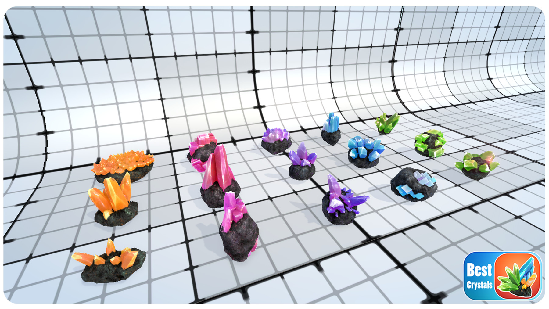 ArtStation - Best Crystals - 75 Crystal Gems | Game Assets