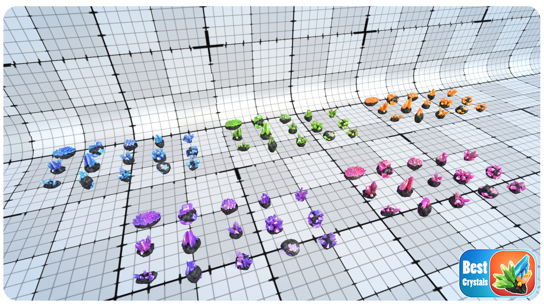 ArtStation - Best Crystals - 75 Crystal Gems | Game Assets