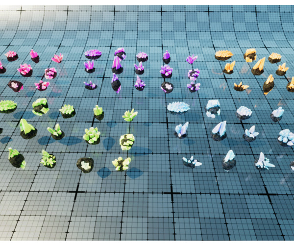ArtStation - Best Crystals - 75 Crystal Gems | Game Assets