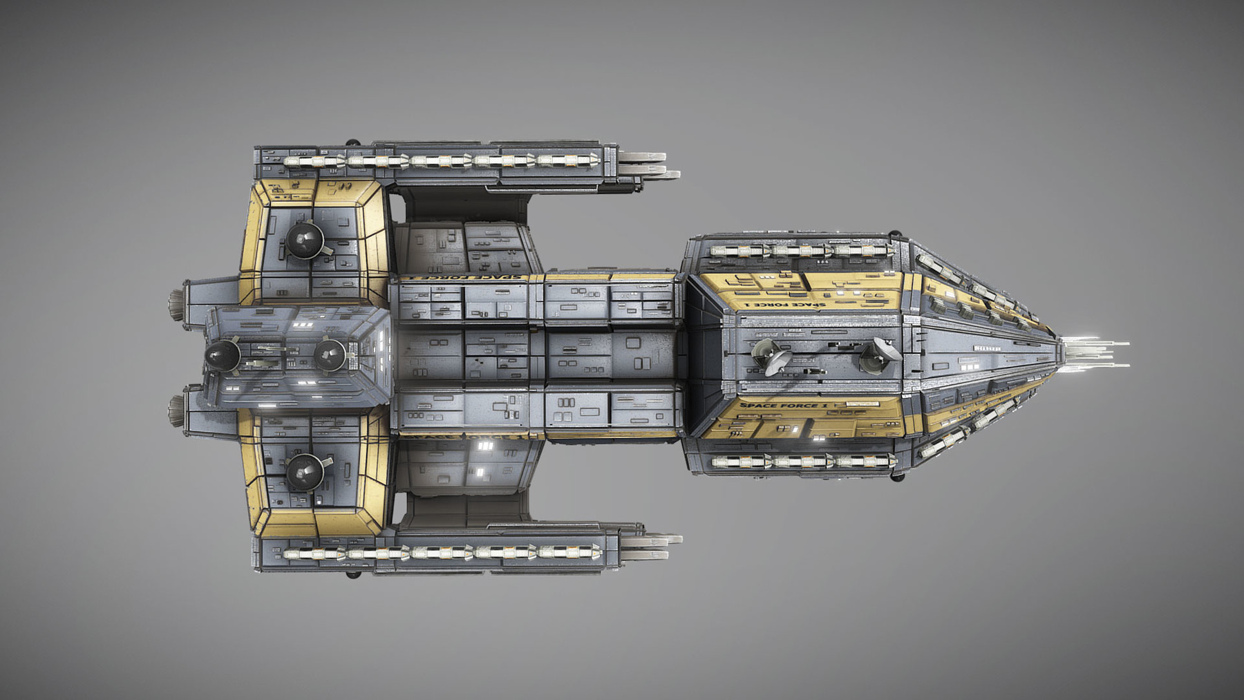 ArtStation - Space force 1 Destroyer | Game Assets