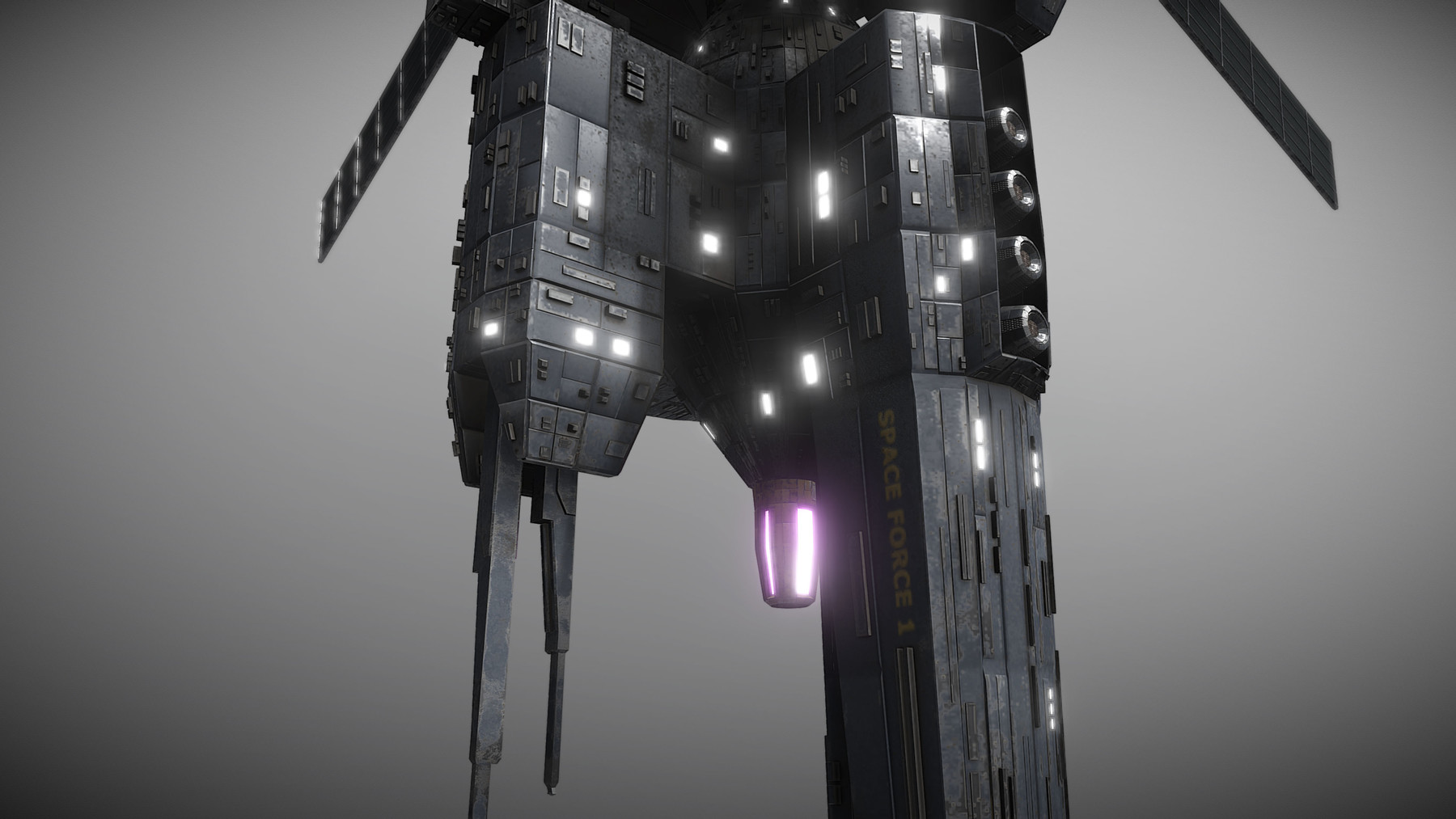 ArtStation - Space Force 1 Orital Space Station | Game Assets