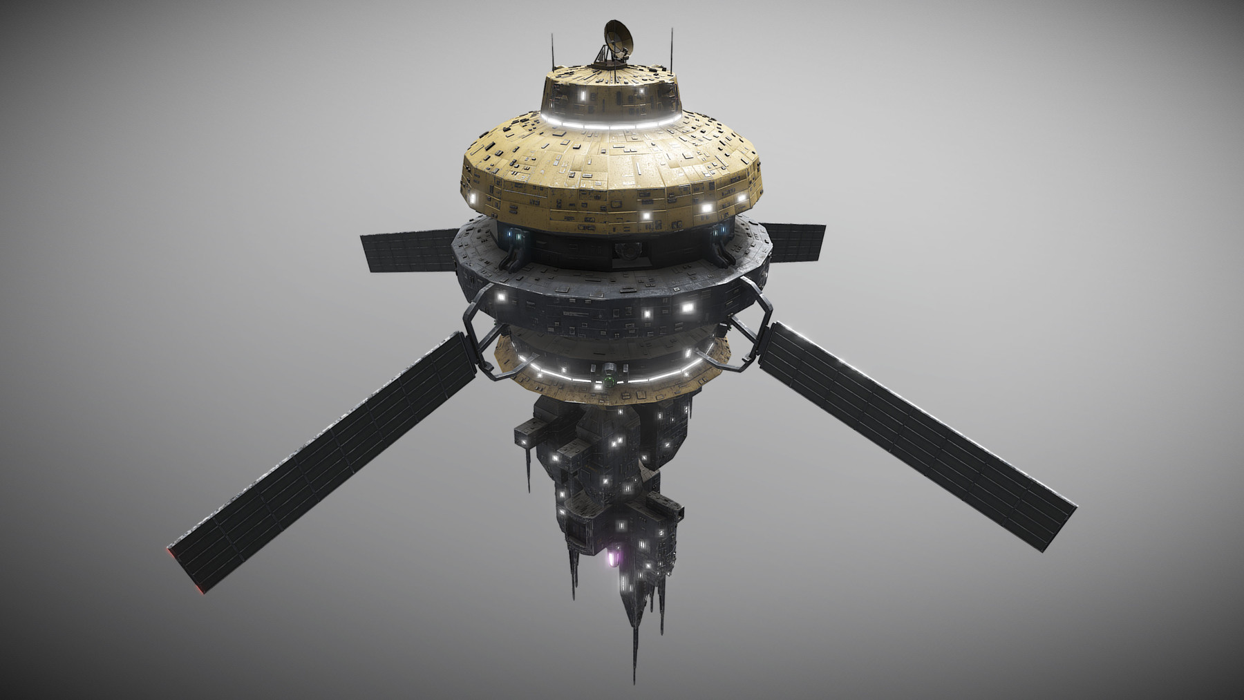 ArtStation - Space Force 1 Orital Space Station | Game Assets