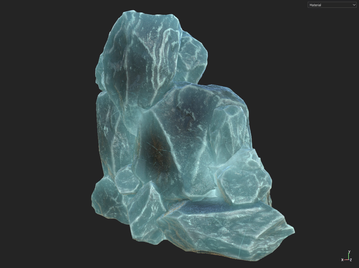 ArtStation - Low poly Realistic Ice Block Modular Pack | Game Assets