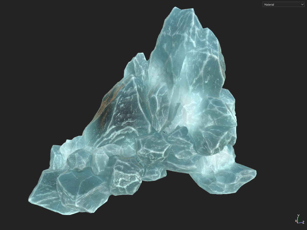 ArtStation - Low poly Realistic Ice Block Modular Pack | Game Assets