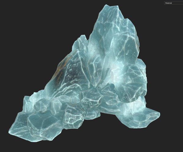 ArtStation - Low poly Realistic Ice Block Modular Pack | Game Assets
