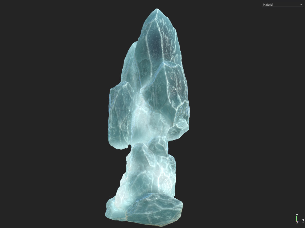 ArtStation - Low poly Realistic Ice Block Modular Pack | Game Assets