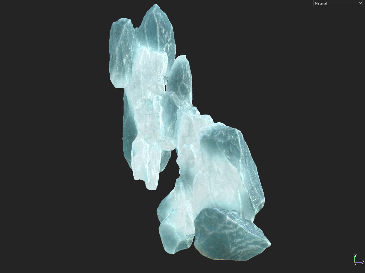 ArtStation - Low poly Realistic Ice Block Modular Pack | Game Assets