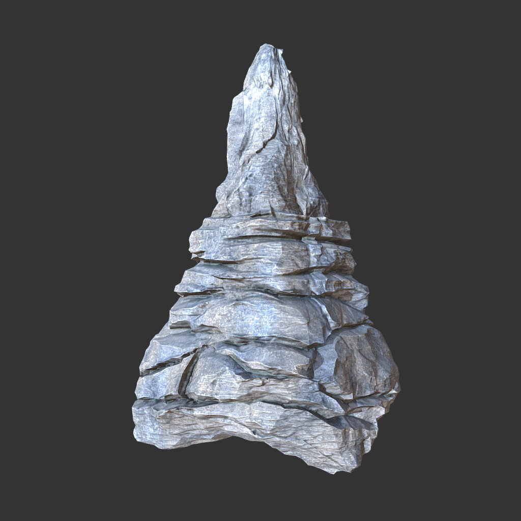 ArtStation - Low poly Realistic Rocky Sharp Cliff Modular Pack | Game ...