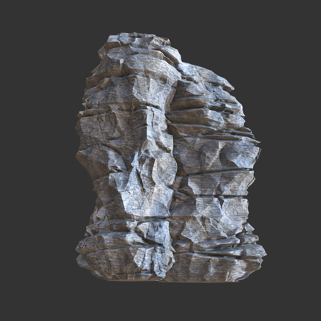 ArtStation - Low poly Realistic Rocky Sharp Cliff Modular Pack | Game Assets