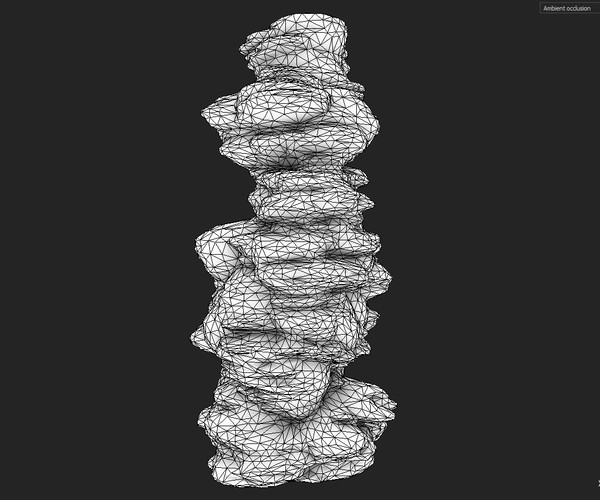 ArtStation - Low poly Sci-fi Rock Column Cliff Modular Pack | Game Assets