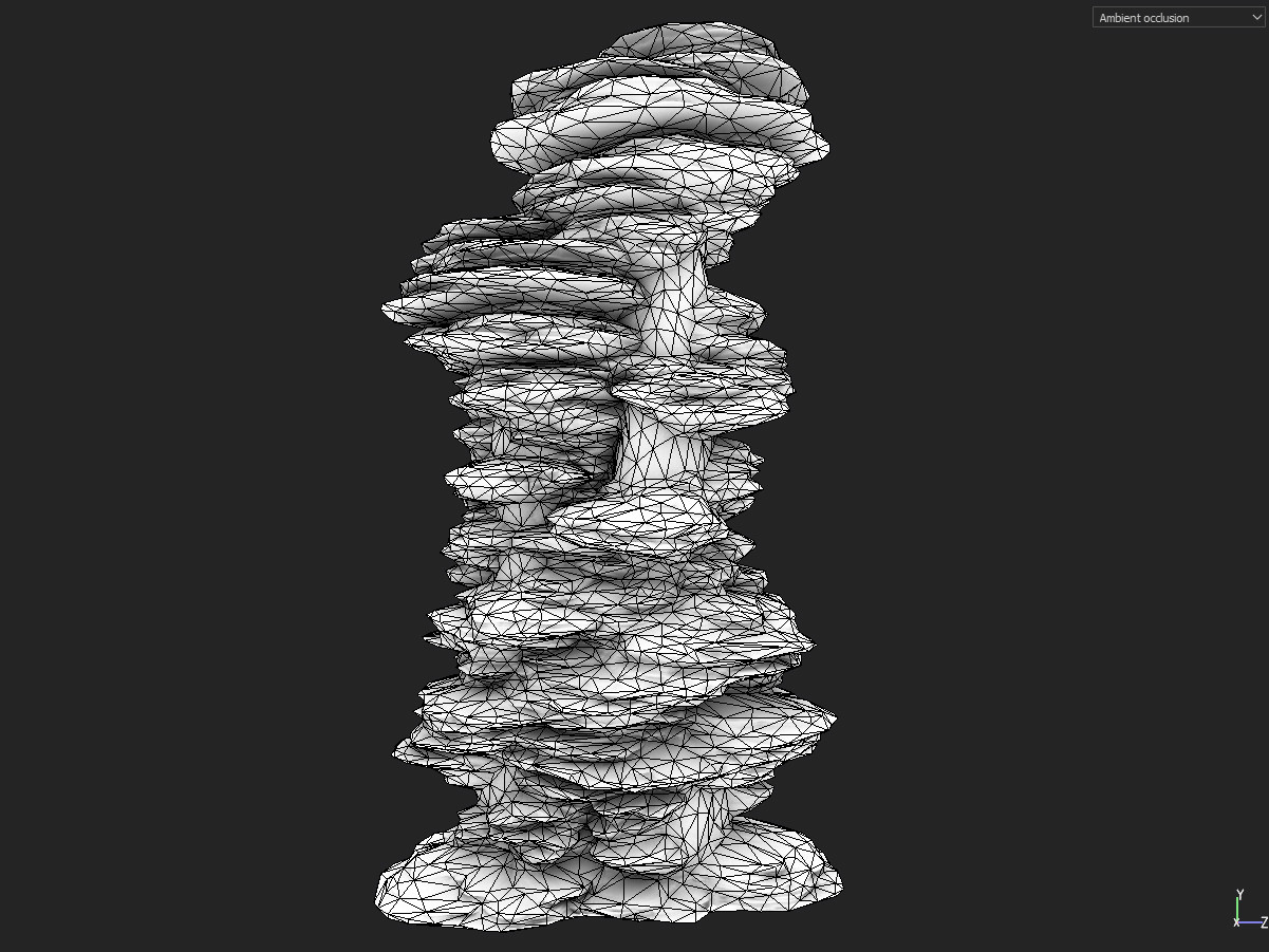 ArtStation - Low poly Sand Stone Column Cliff Modular Pack | Game Assets