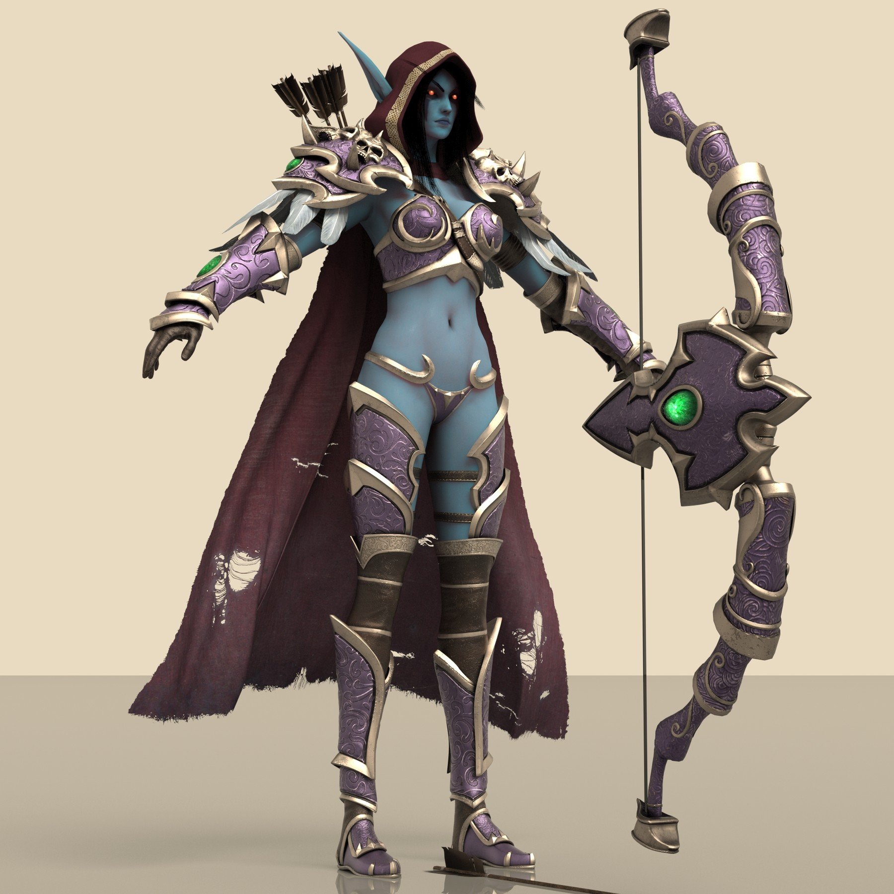 ArtStation - Sylvanas Windrunner Maya Rig | Resources