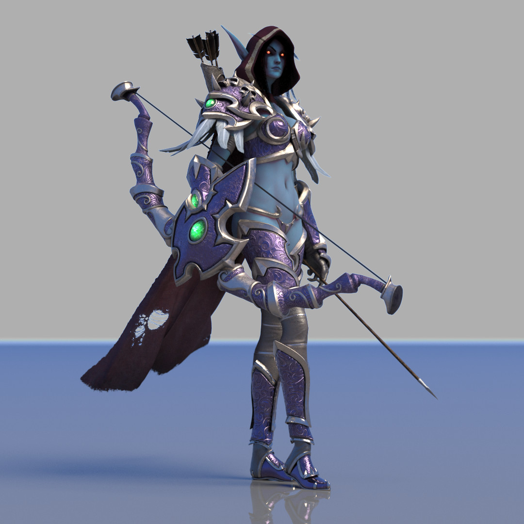 ArtStation - Sylvanas Windrunner Maya Rig | Resources