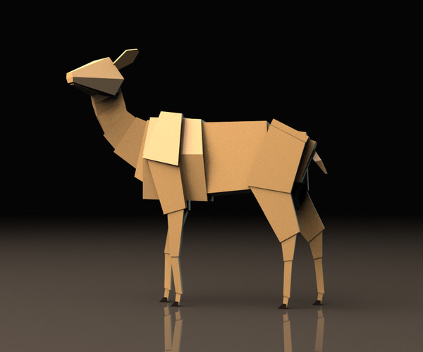 ArtStation - Boxy Stag (male deer) Maya Rig | Resources