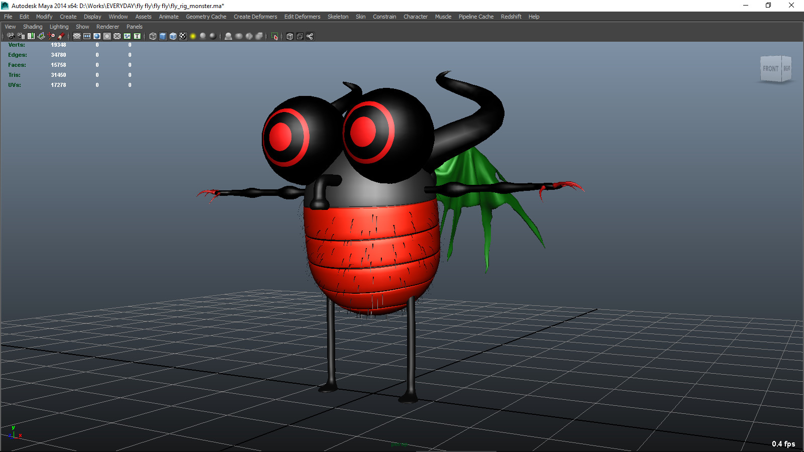 Truong CG Artist - Cartoony Fly Fly Maya Rig