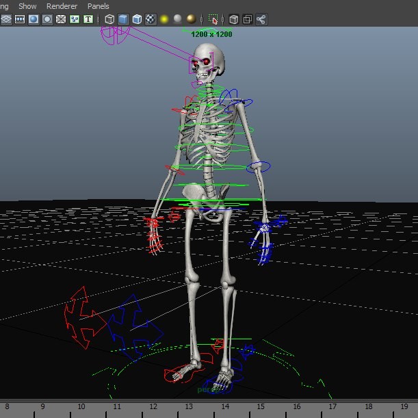 Truong CG Artist - Skeleton Maya Rig