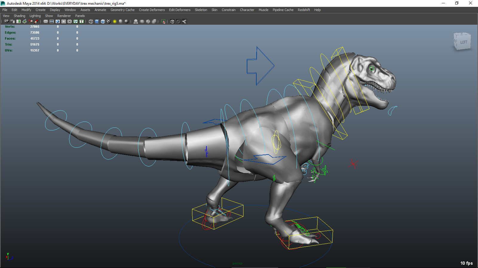 ArtStation - T Rex Mechanic Rig | Resources