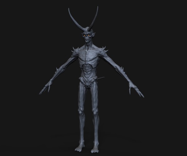 ArtStation - Demon (skinny) Maya Rig | Resources