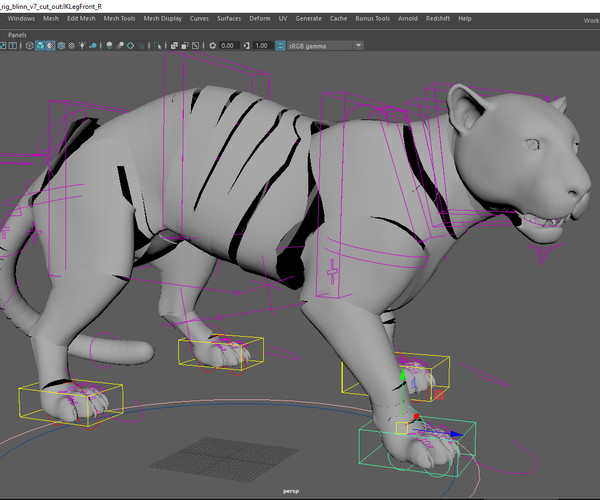 ArtStation - Leopard Maya Rig | Resources