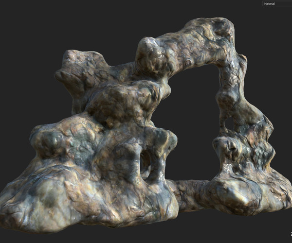 ArtStation - Low poly Cave Smooth Rock Modular Pack | Game Assets