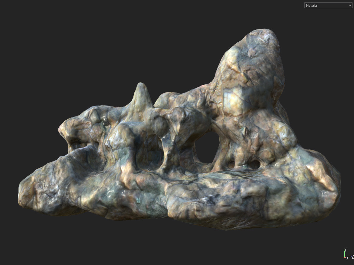 ArtStation - Low poly Cave Smooth Rock Modular Pack | Game Assets