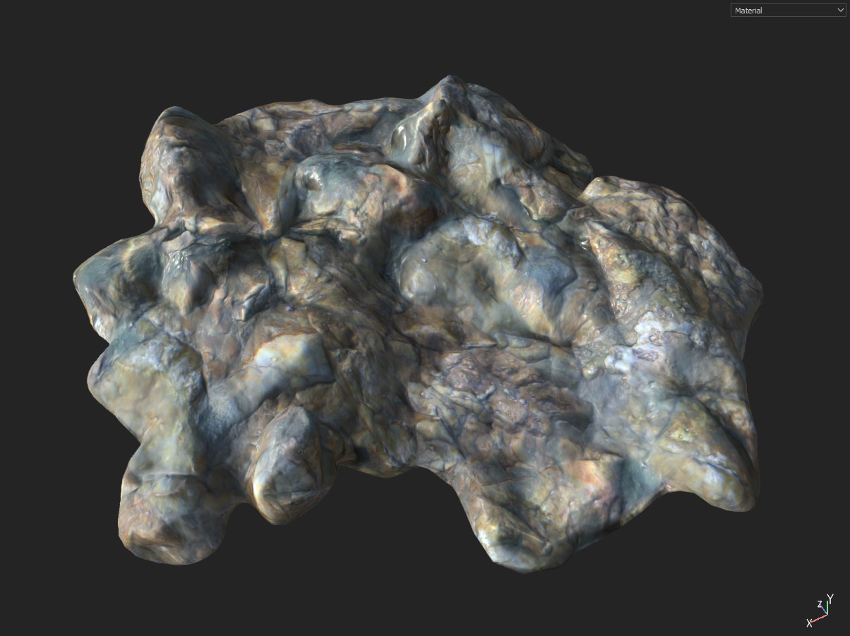 ArtStation - Low poly Cave Smooth Rock Modular Pack | Game Assets