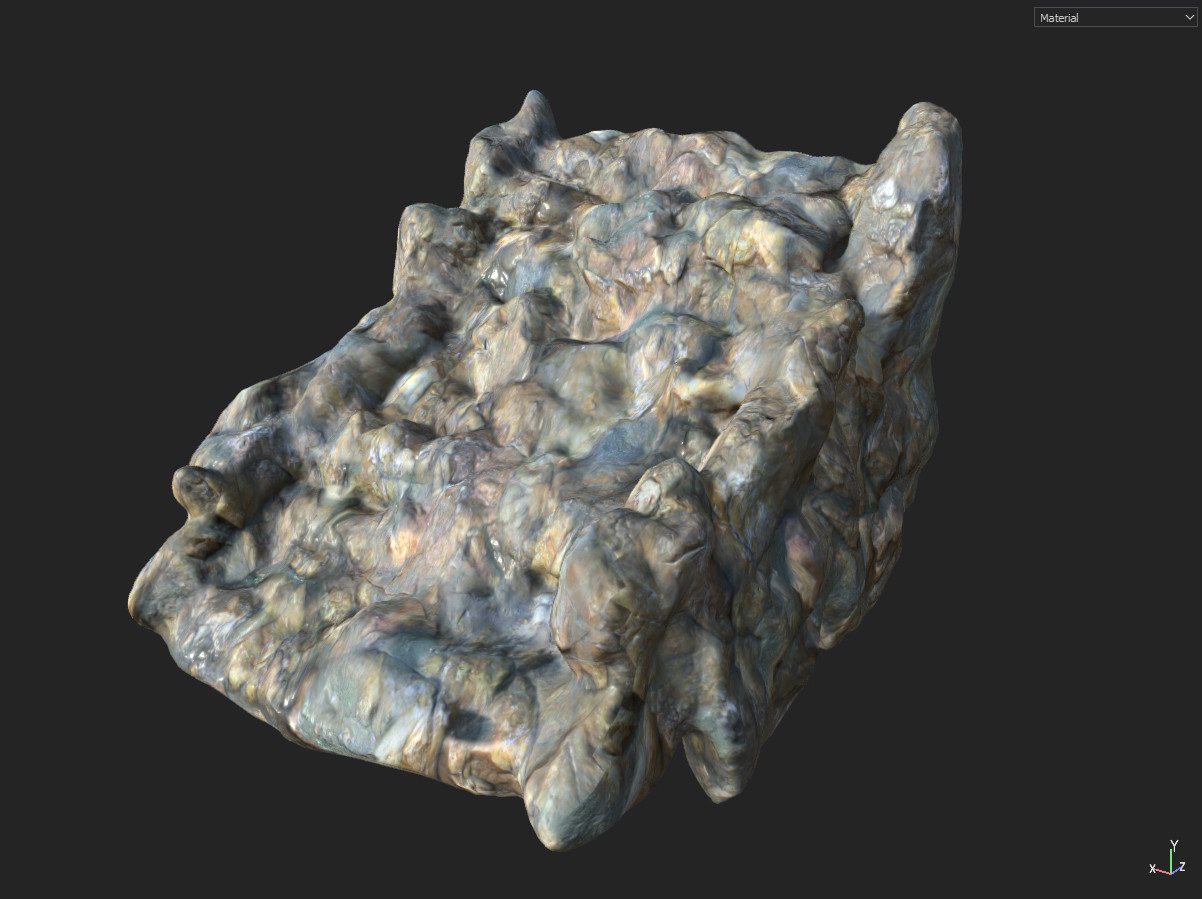 ArtStation - Low poly Cave Smooth Rock Modular Pack | Game Assets