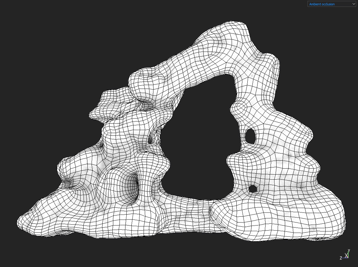 ArtStation - Low poly Cave Mossy Rock Modular Pack 3 | Game Assets