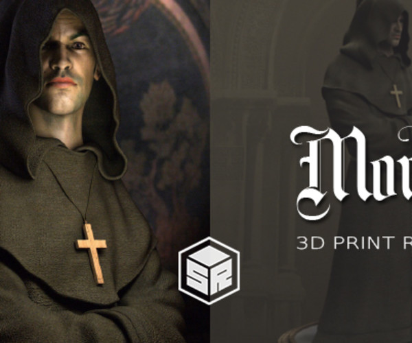 ArtStation - Monk - 3D Print Ready | Resources