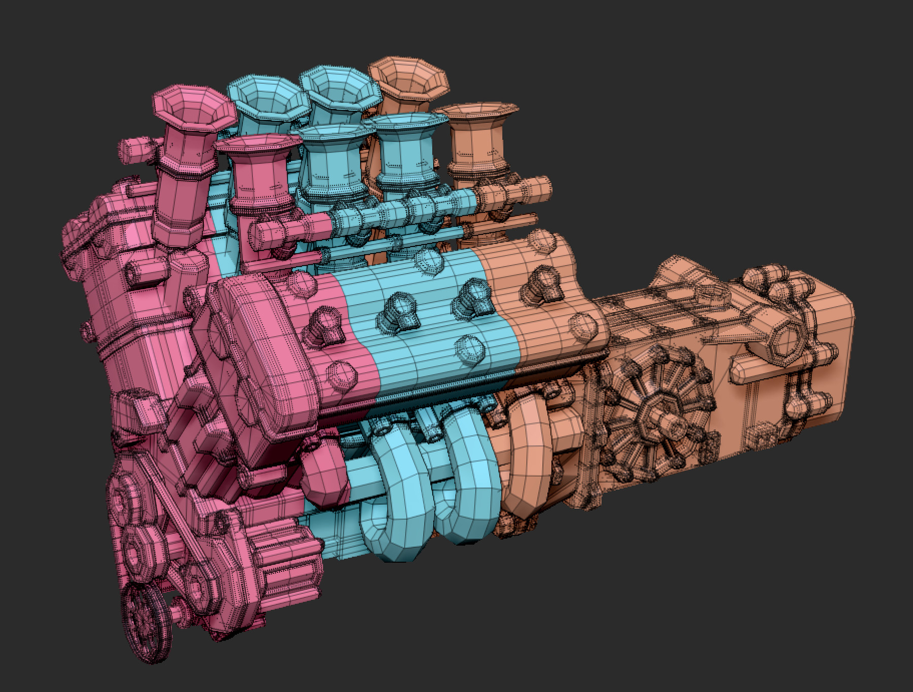 ArtStation - Car engine brush for Zbrush | Brushes