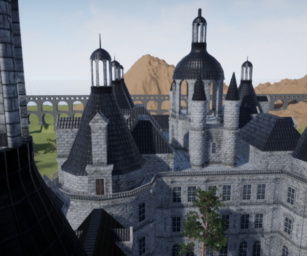 ArtStation - Low Poly Chateau-Castle - Inspired by Chateau de Chambord ...