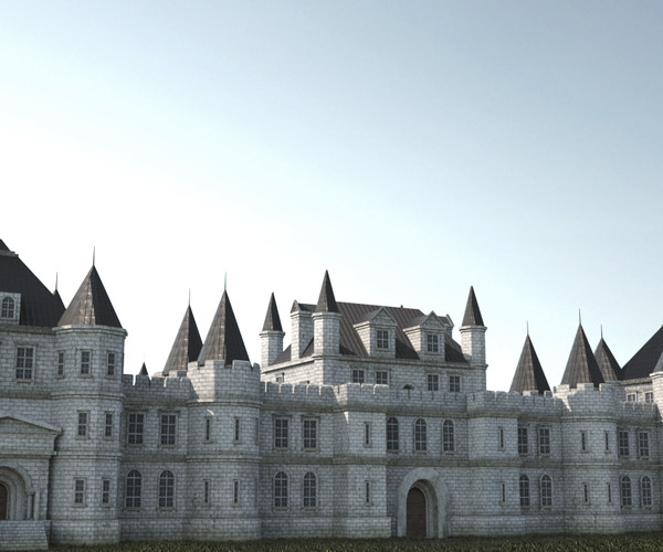 ArtStation - Low Poly Chateau-Castle - Inspired by Chateau de ...