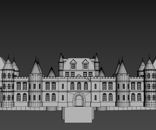 ArtStation - Low Poly Chateau-Castle - Inspired by Chateau de ...
