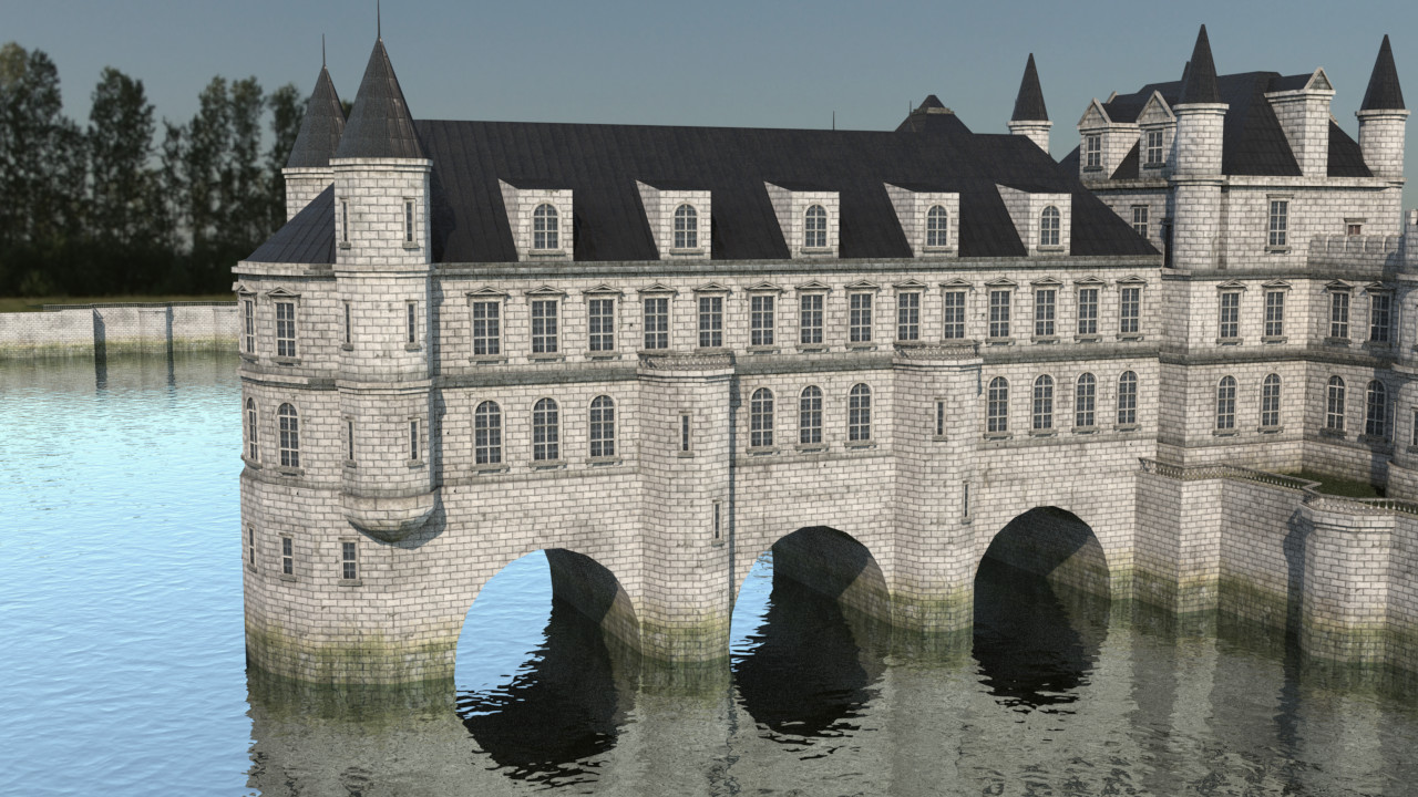 ArtStation - Low Poly Chateau-Castle - Inspired by Chateau de ...