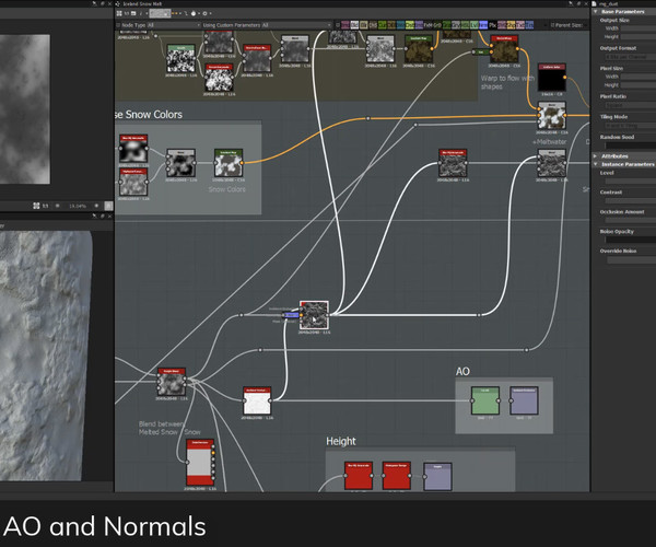 ArtStation - Melting Snow | Substance Designer Tutorial | Tutorials