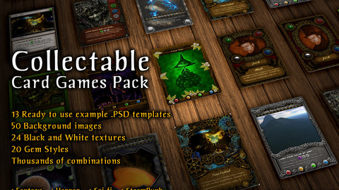 ArtStation - 20 Collectable Card Game Templates | Game Assets