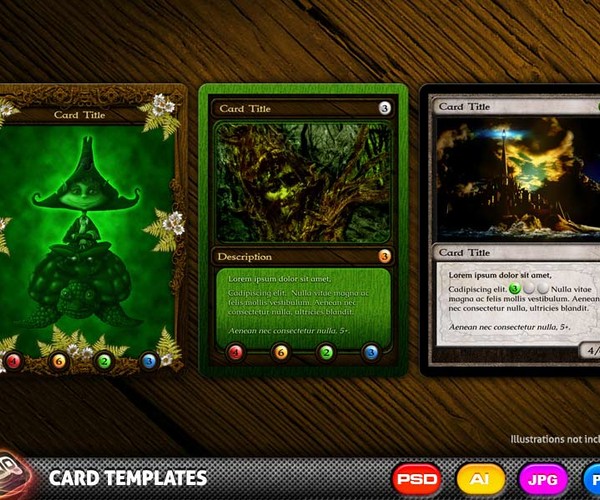 ArtStation - 13 Collectable Card Templates | Game Assets