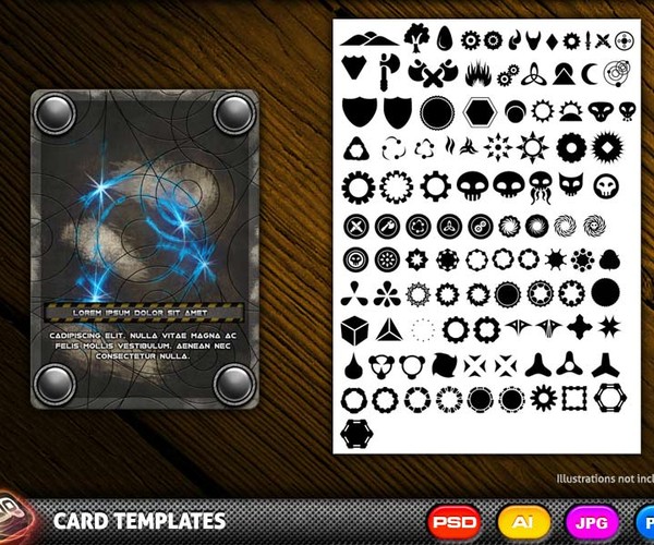ArtStation - 13 Collectable Card Templates | Game Assets