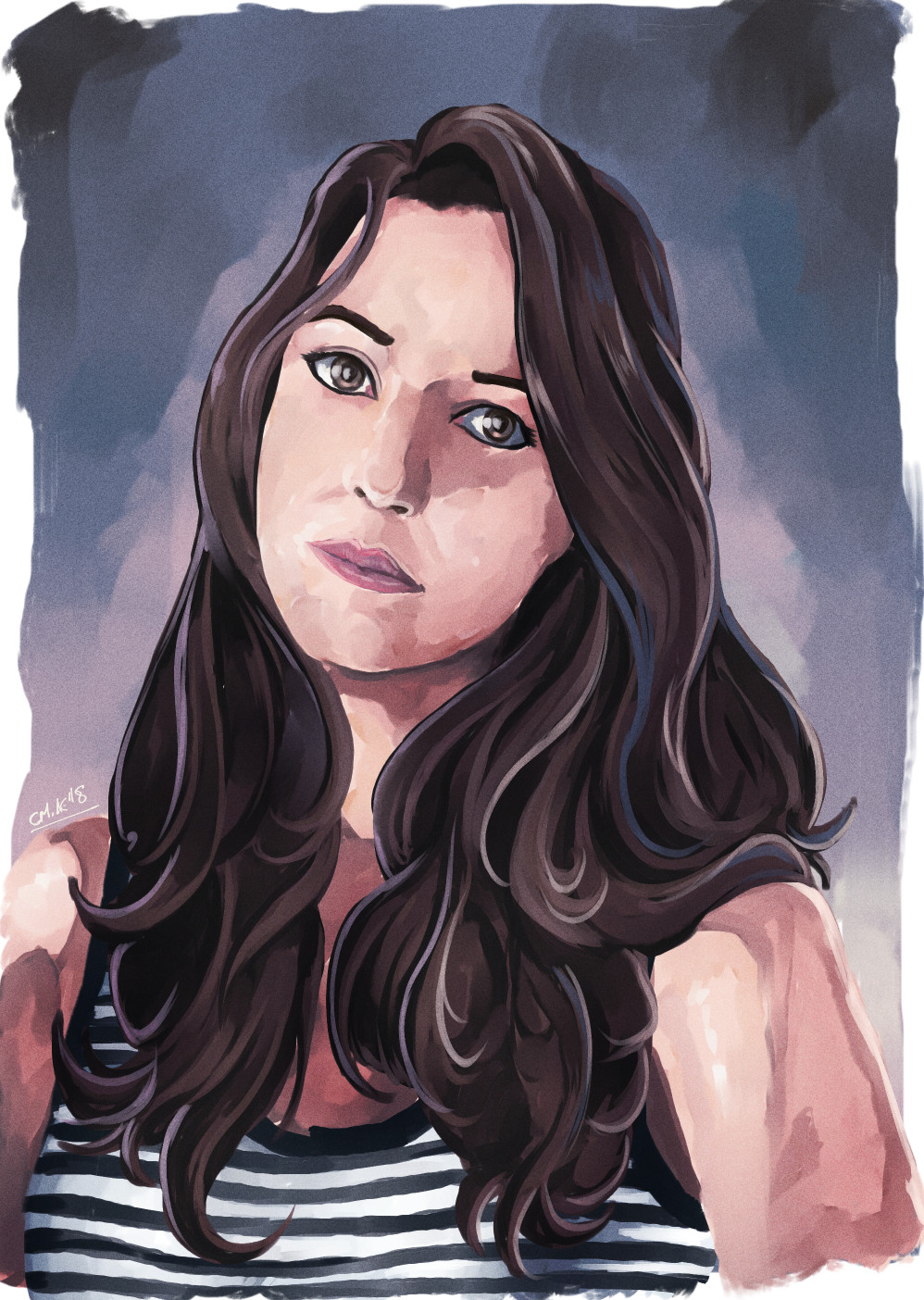 ArtStation - Purple portrait | Artworks