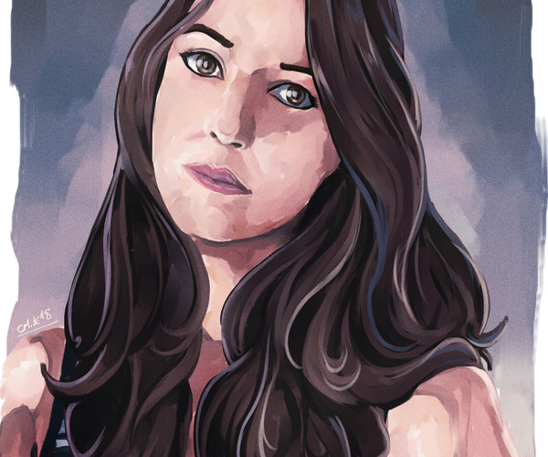 ArtStation - Purple portrait | Artworks