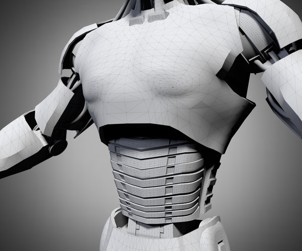 ArtStation - Male Android - 3D model | Resources