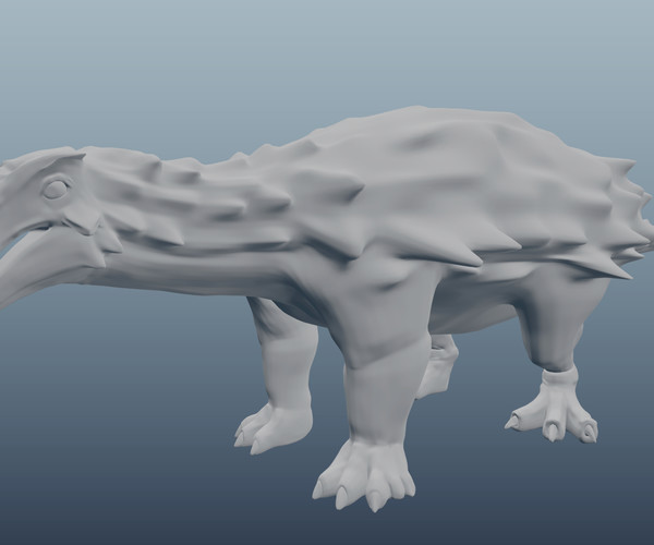 ArtStation - Nodosaurus dinosaur - 3D model | Resources