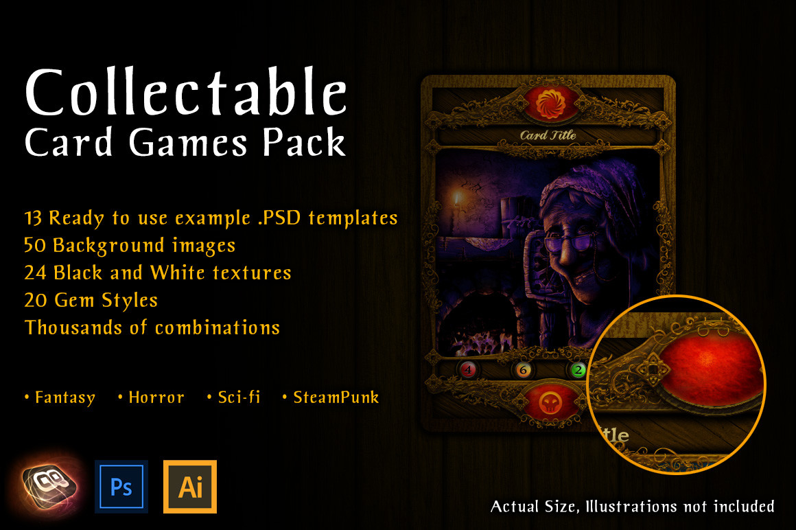 ArtStation - 20 Collectable Card Game Templates | Game Assets