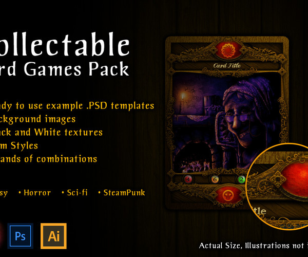 ArtStation - 20 Collectable Card Game Templates | Game Assets