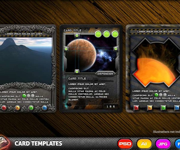 ArtStation - 20 Collectable Card Game Templates | Game Assets