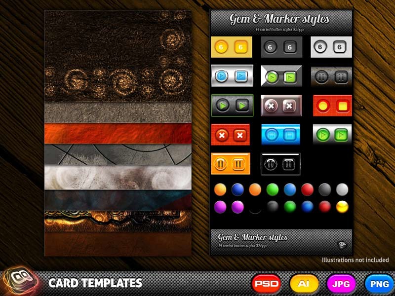ArtStation - 20 Collectable Card Game Templates | Game Assets