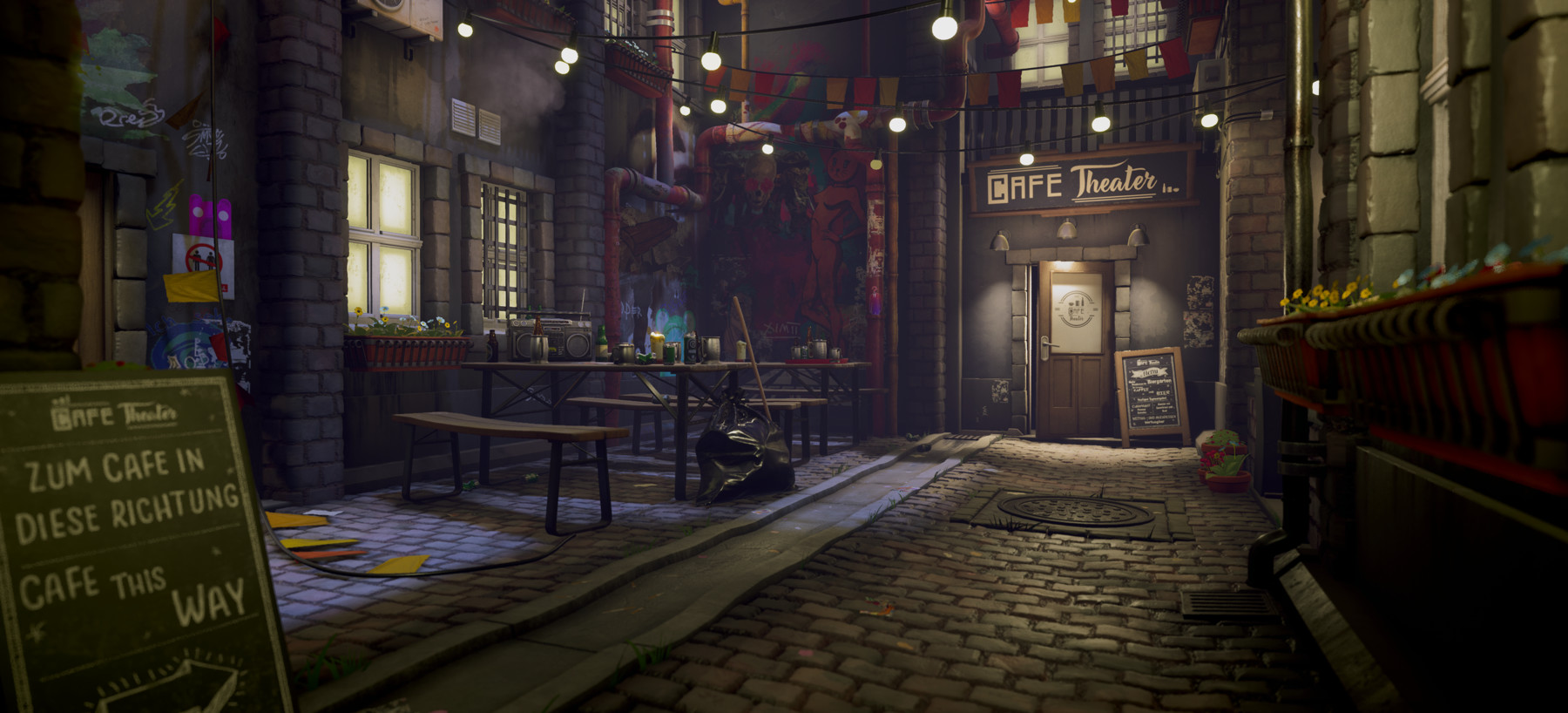 Tom Ellis - Alleyway Cafe Asset Pack
