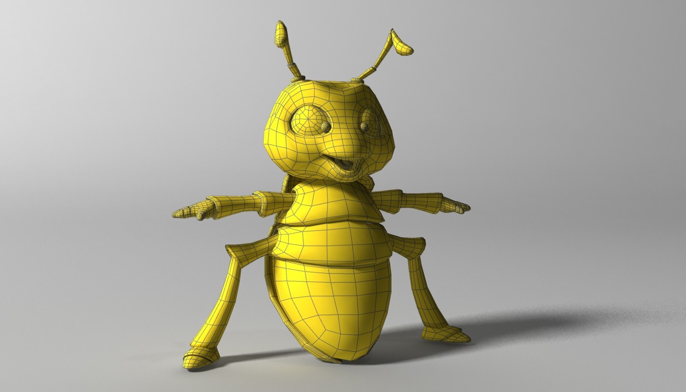 ArtStation - Cartoon Firefly 3D model RIGGED | Resources