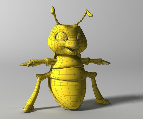 ArtStation - Cartoon Firefly 3D model RIGGED | Resources