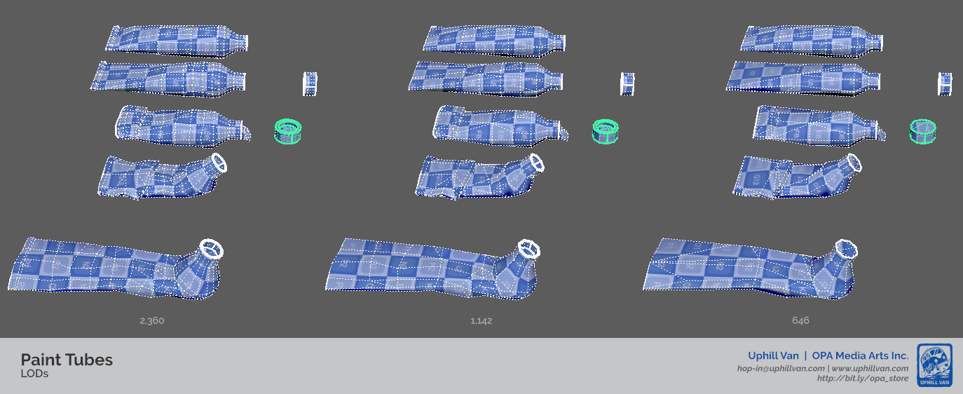 ArtStation - Paint Tubes - Textured 3D Low Poly Model | Resources